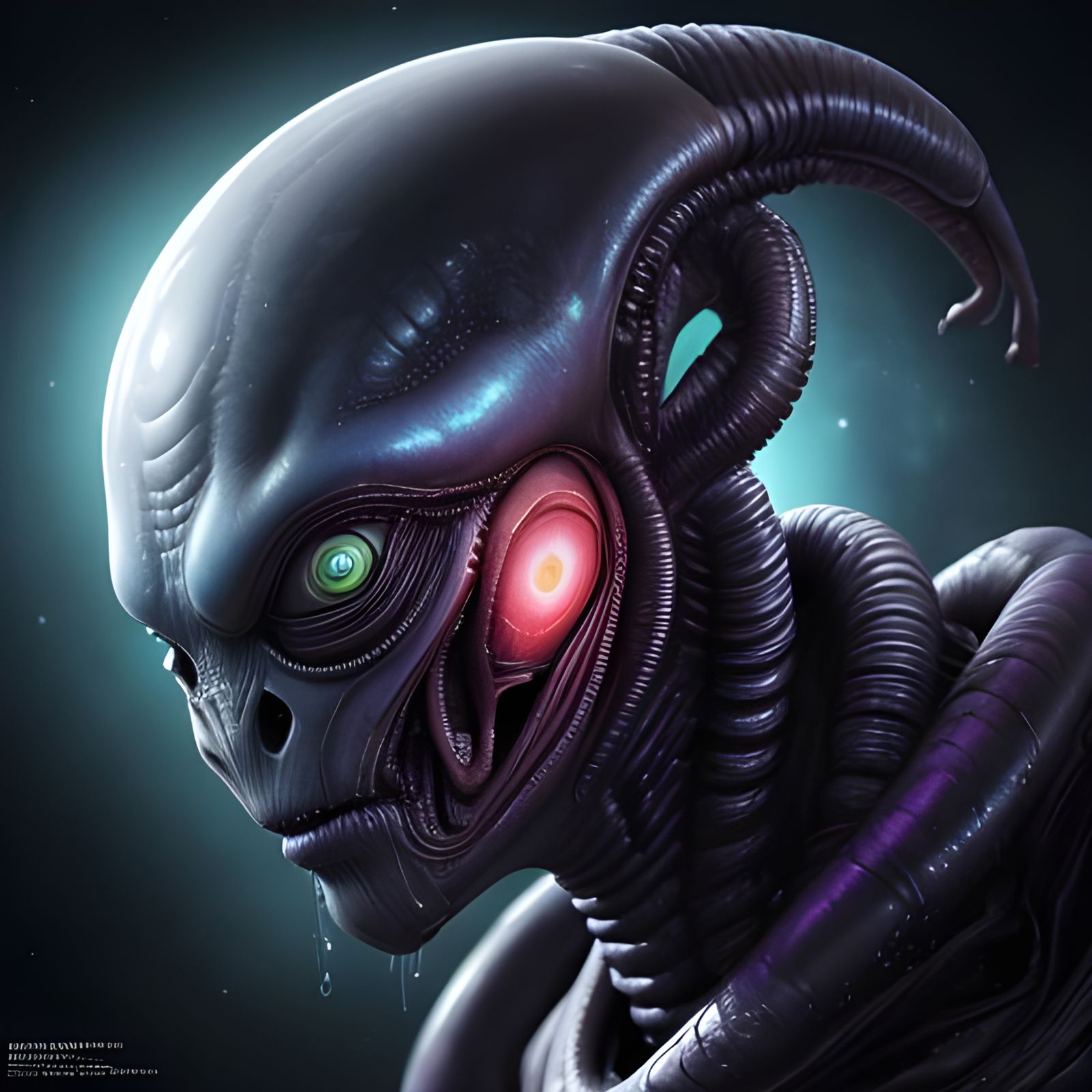 Alien, Alien lifeform, foreign, cosmic, scary, UFO, Aliens, - AI ...