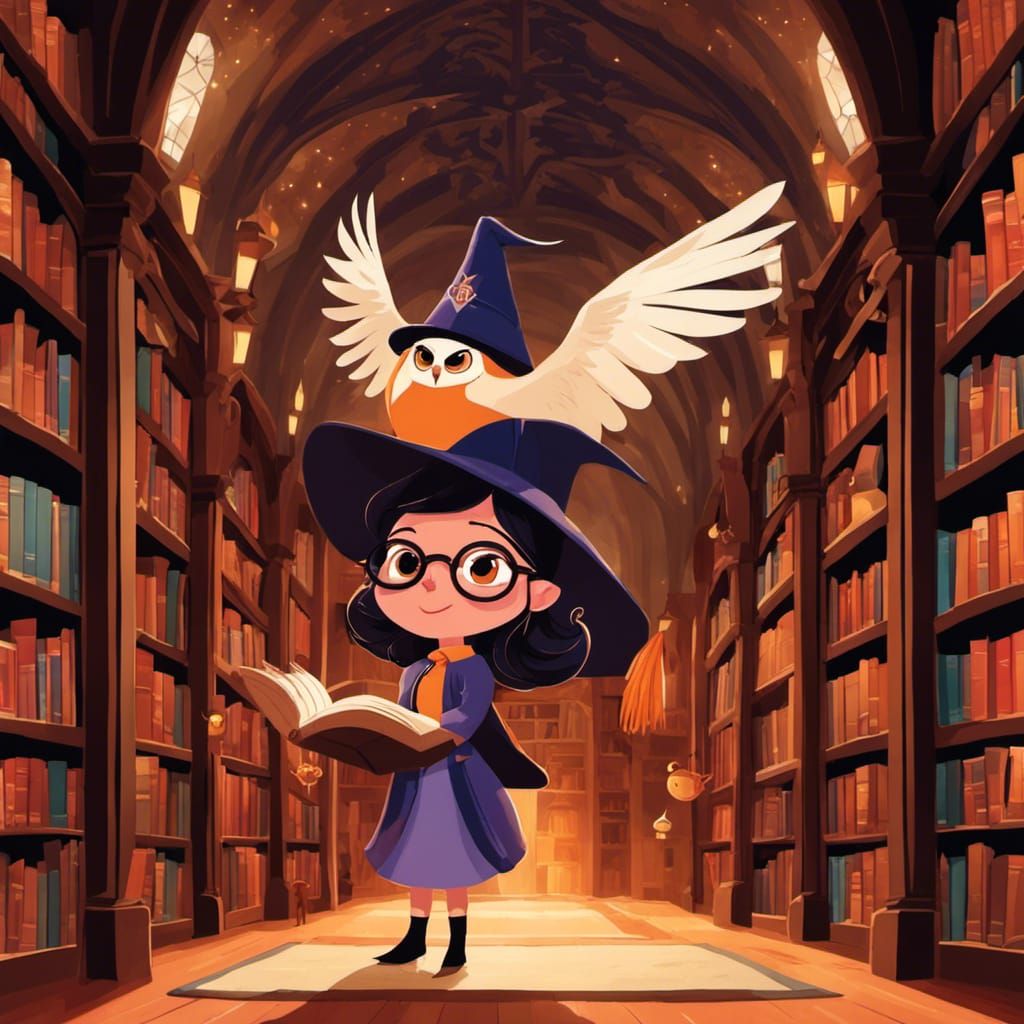 Hogwarts librarian - AI Generated Artwork - NightCafe Creator