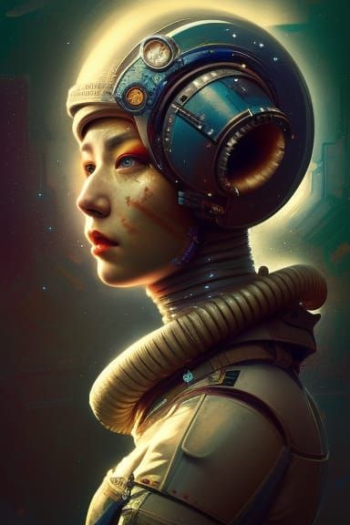 decopunk space captain - AI Generated Artwork - NightCafe Creator