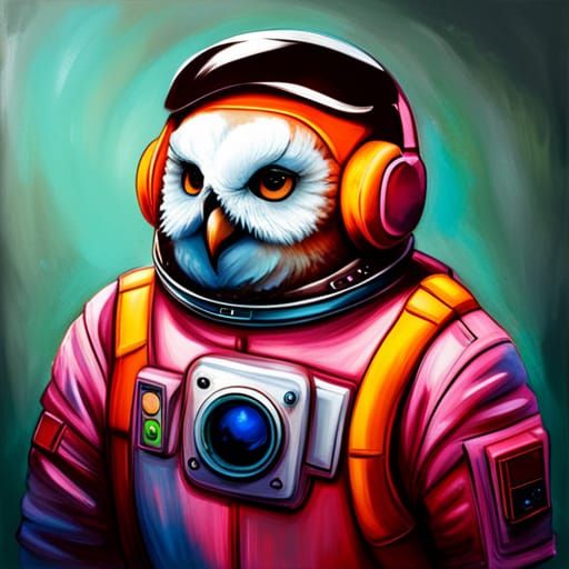 Space Owl - AI Generated Artwork - NightCafe Creator