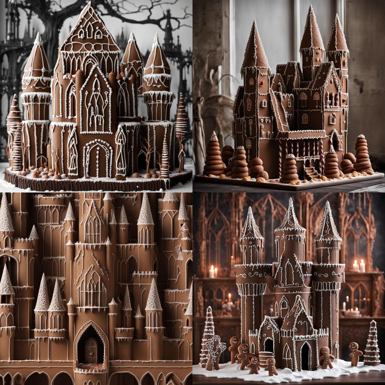 Gothic gingerbread fortress - AI Generated Artwork - NightCafe Creator