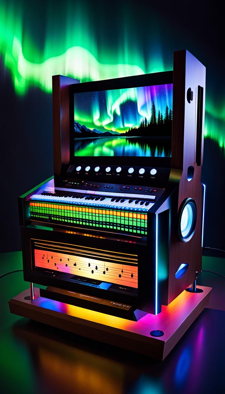 Incredible and fantastical Visionary sci-fi instrument with built-in ...