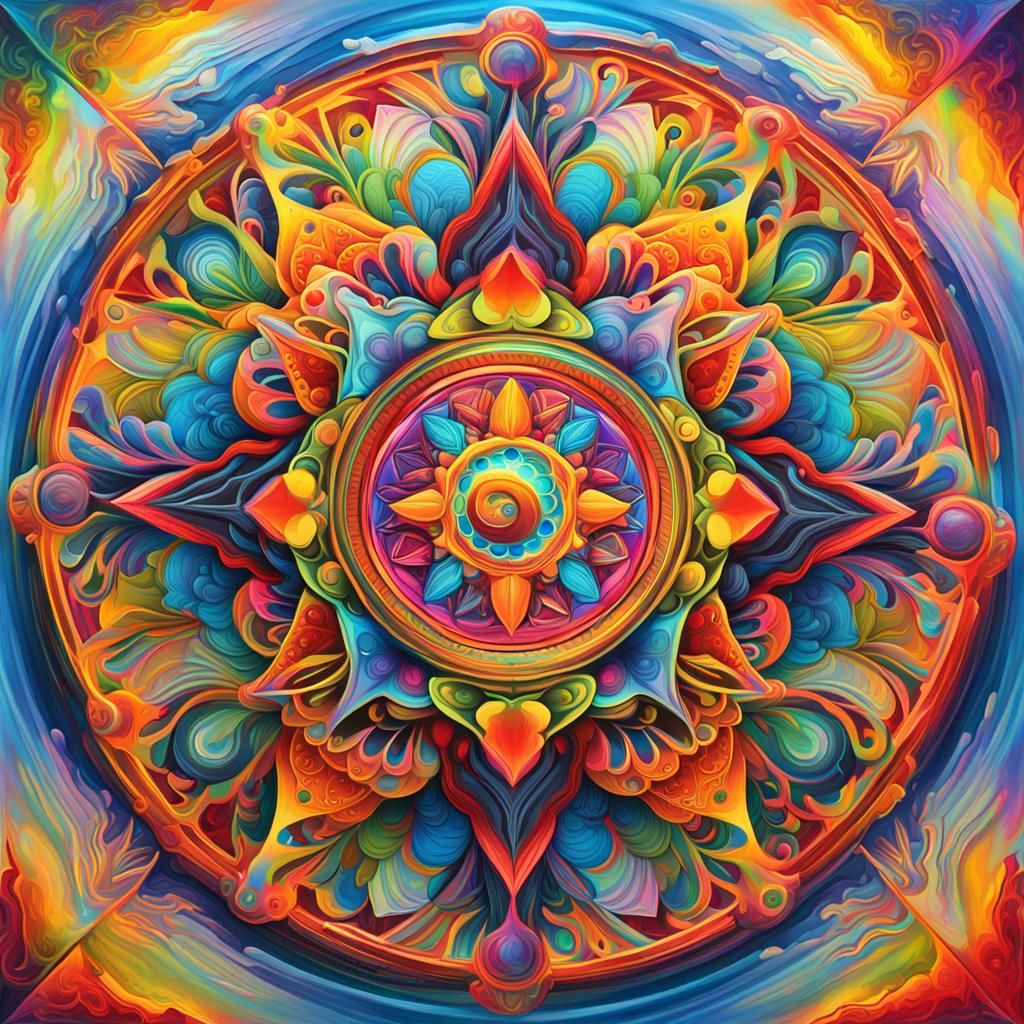 Mandala #7 - AI Generated Artwork - NightCafe Creator