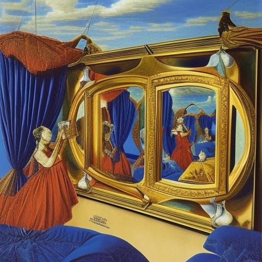 For I have, to fascinate these docile lovers, Pure mirrors that make ...