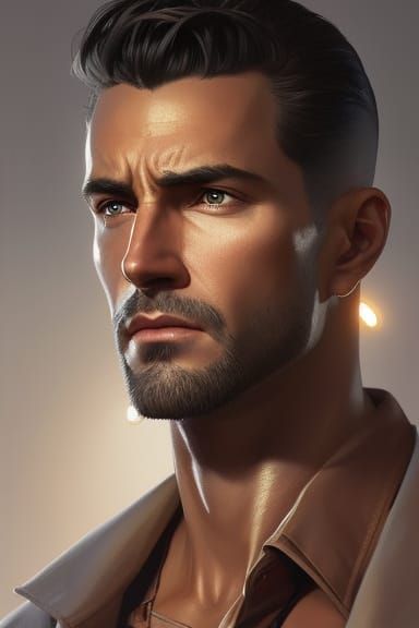Handsome man. - AI Generated Artwork - NightCafe Creator