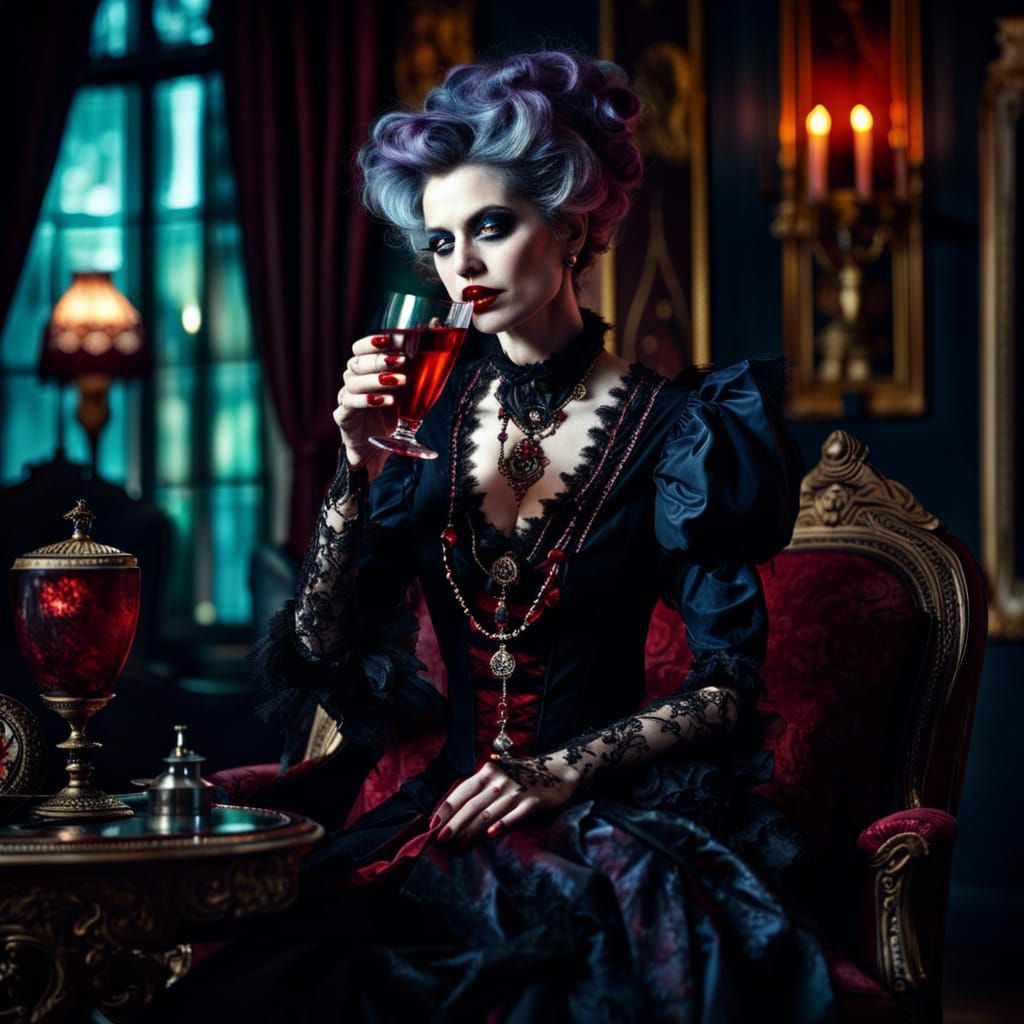 Vampire Countess 2 - AI Generated Artwork - NightCafe Creator