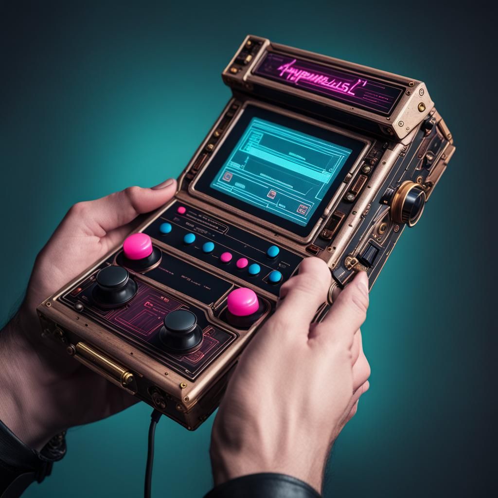 The Robotarts Handheld Game Simulator - AI Generated Artwork ...