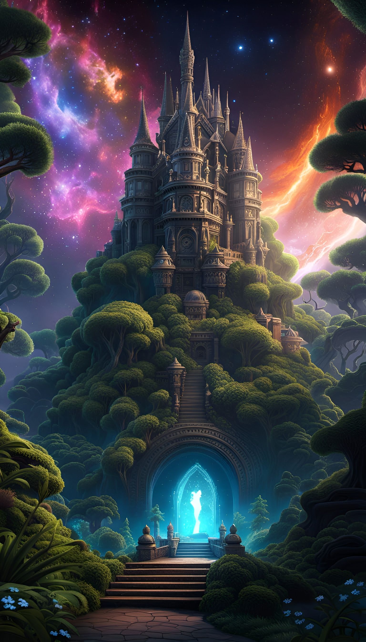 The Astral Wizard’s Castle - AI Generated Artwork - NightCafe Creator