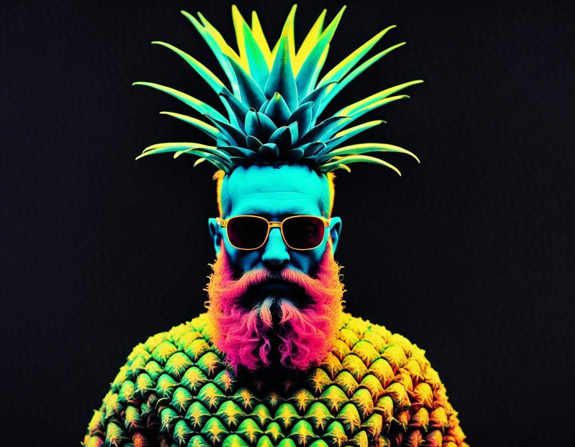 The Wise Bearded Pineapple God II - AI Generated Artwork - NightCafe ...