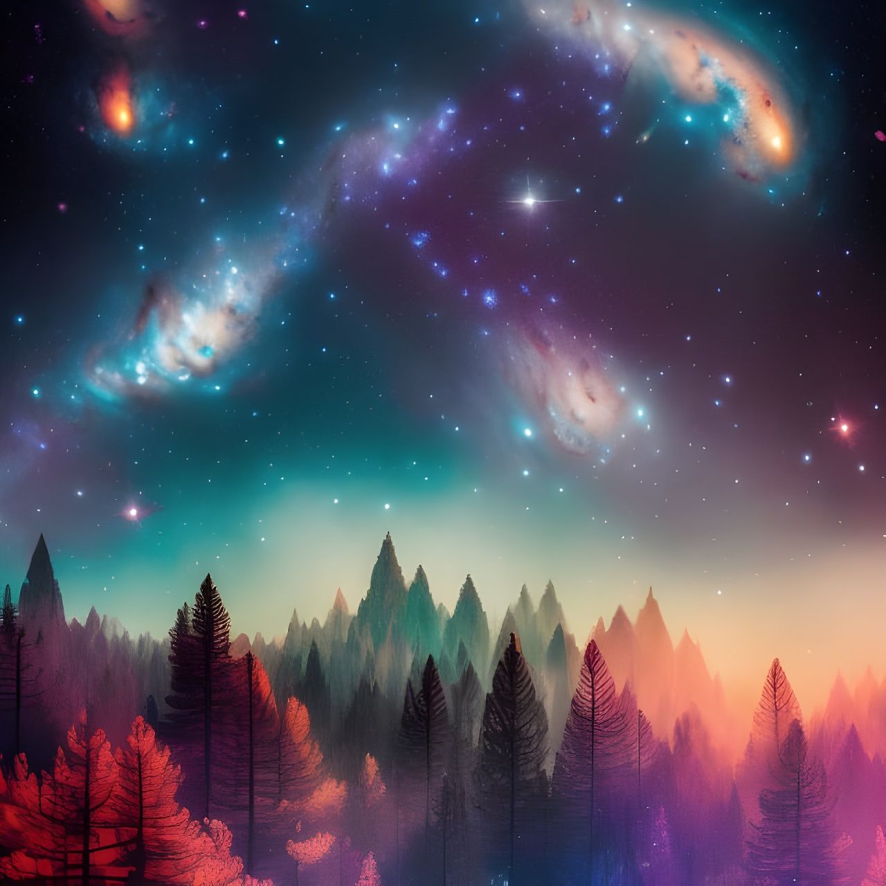 Starry Night - AI Generated Artwork - NightCafe Creator