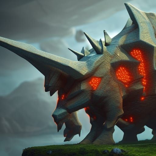 rock creature - AI Generated Artwork - NightCafe Creator