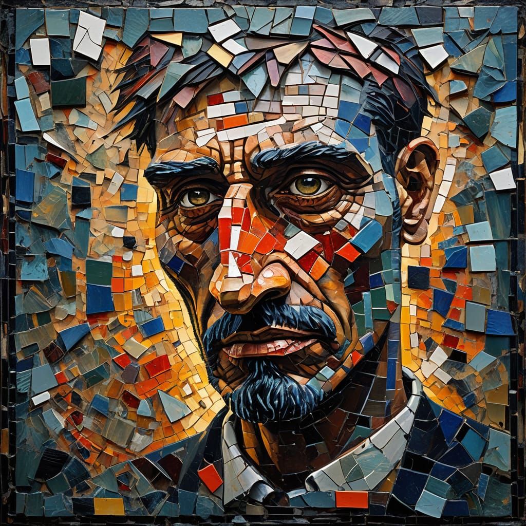 Monster mosaics - Neo-Expressionist Masterpiece: Monster Un...