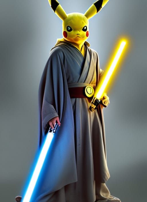 Pikachu as Jedi Knight - Pikachu as Jedi Knight