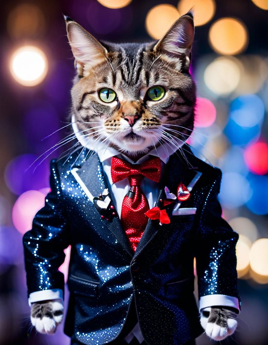 Fancy Cat - Cat Rocks a Kiss Band Suit