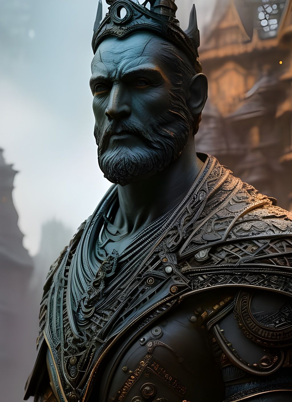 Statue of a Mighty King - AI Generated Artwork - NightCafe Creator