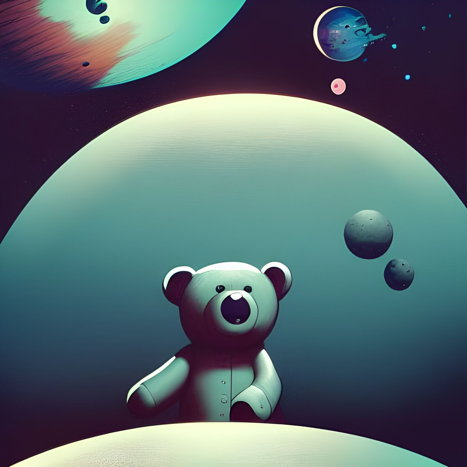 teddy takes acid - AI Generated Artwork - NightCafe Creator