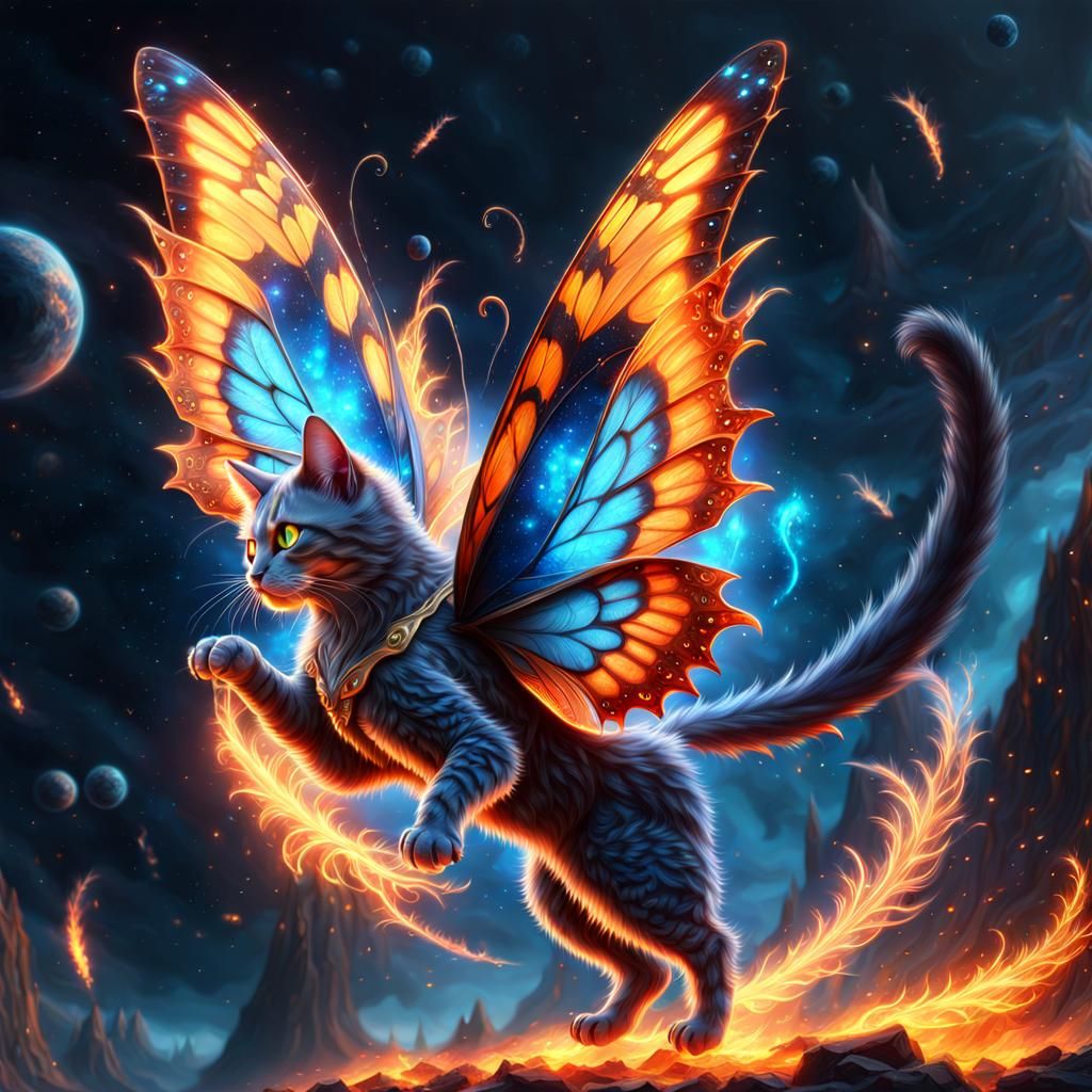 Meet Smoke! The magical lava cat of Nibiru. No loras used - AI ...