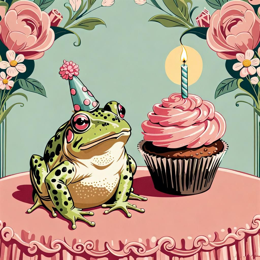 Birthday Toad - AI Generated Artwork - NightCafe Creator