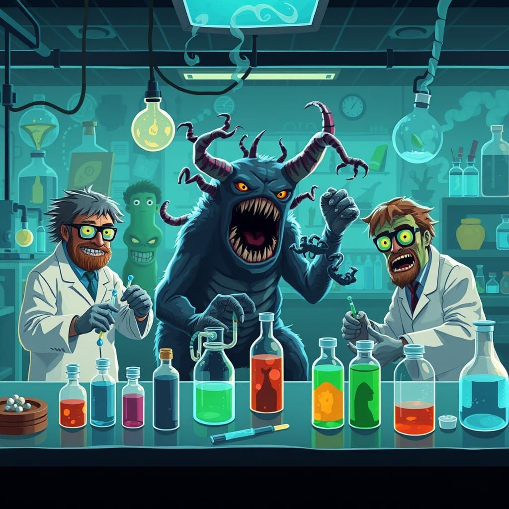 When A scientist makes a mistake in the Laboratory