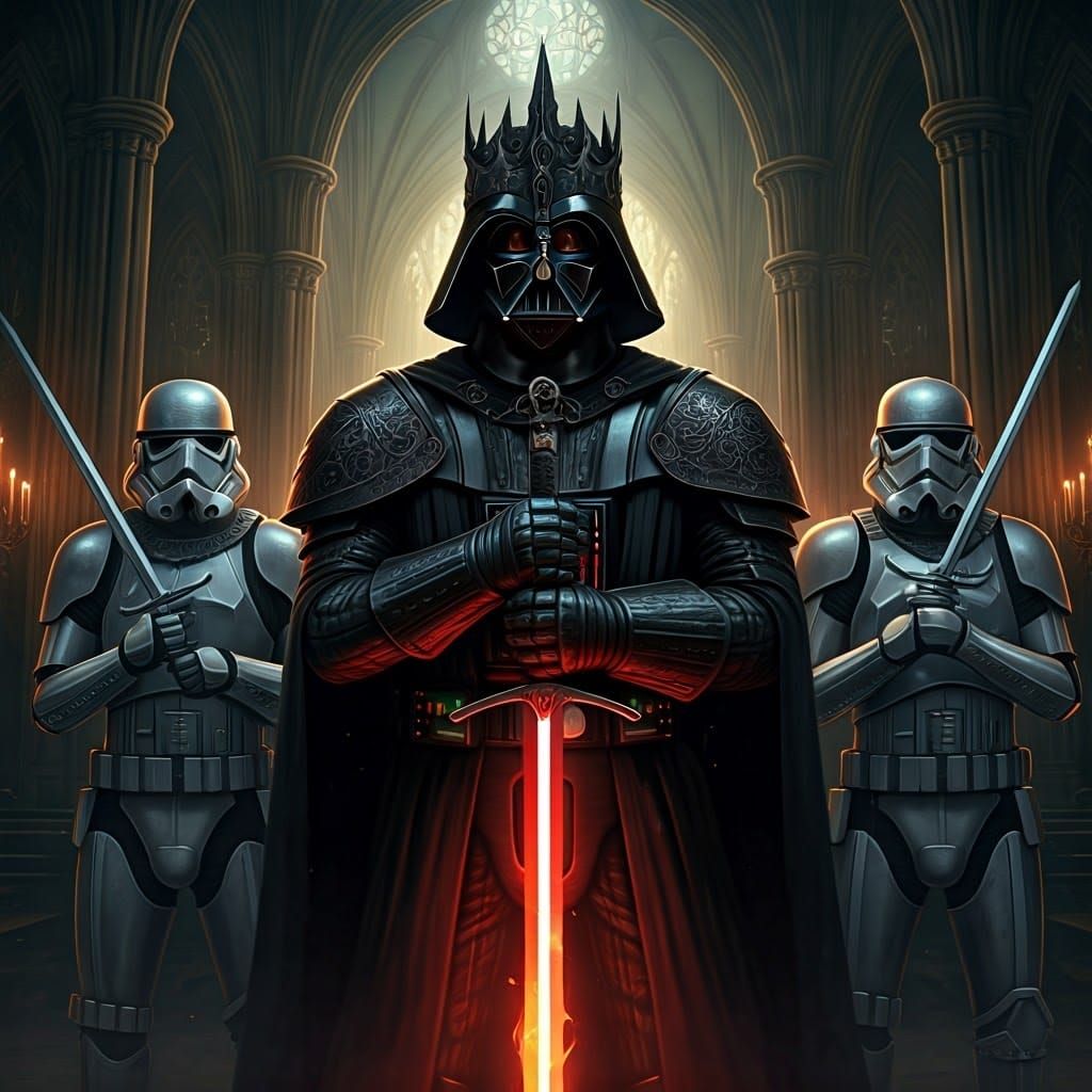 Darth Vader medieval king - Medieval Darth Vader: A Dark Lor...