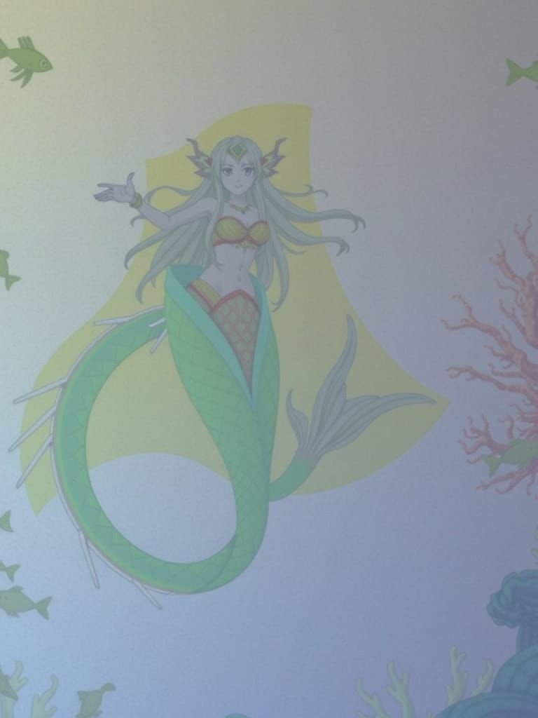 Serpent-Tailed Mermaid in 3D Anime Style - AI Art