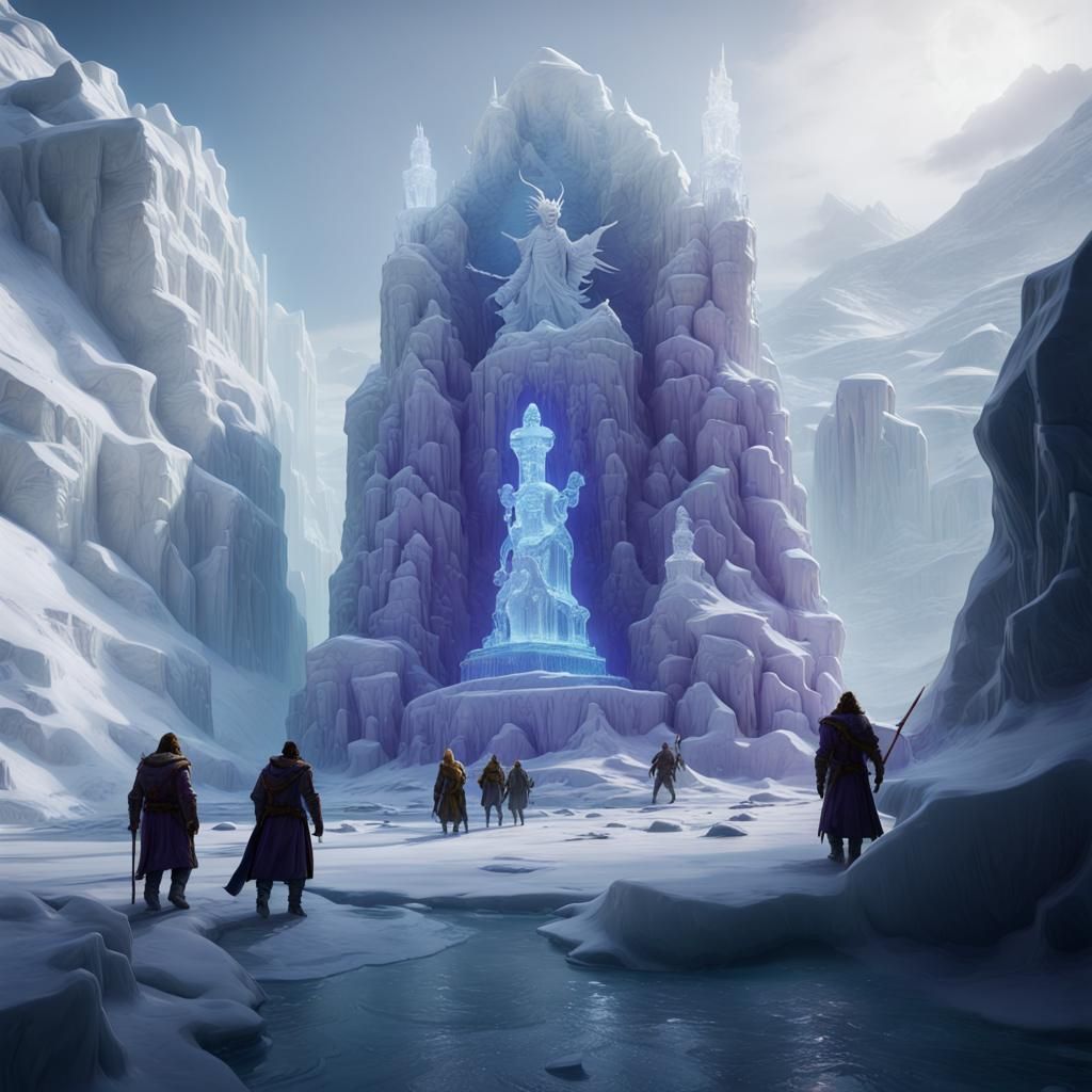 Road to the Monument of the Ice God - AI Generated Artwork - NightCafe ...