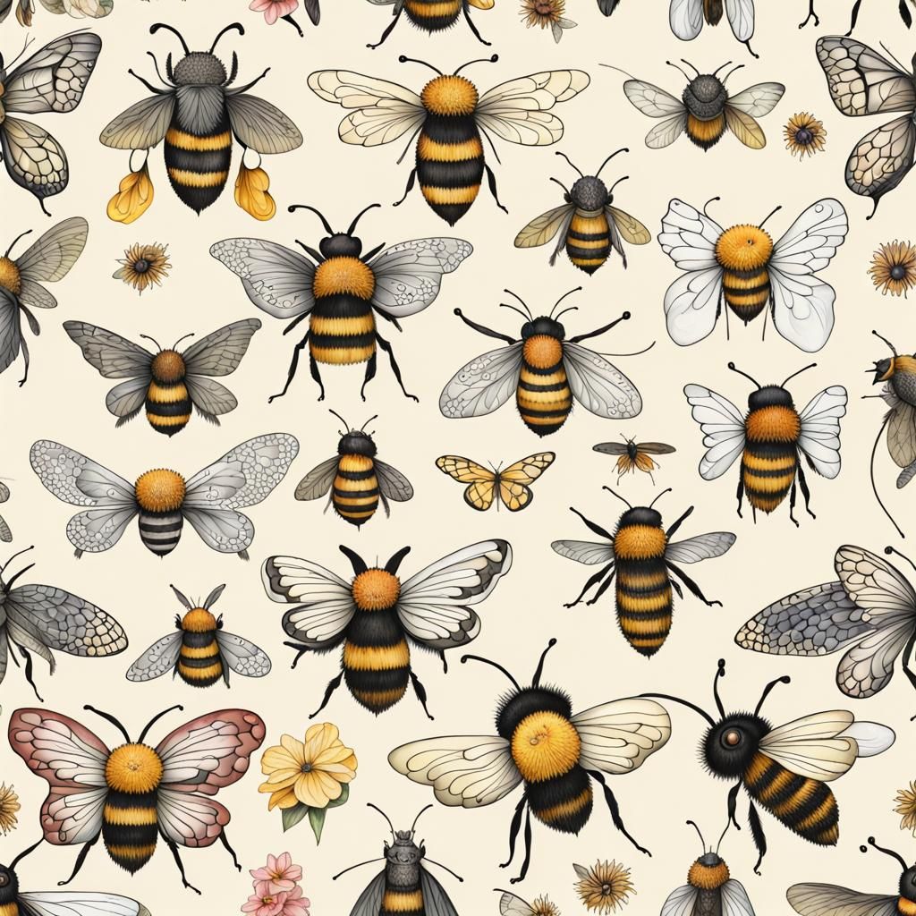 bees - AI Generated Artwork - NightCafe Creator