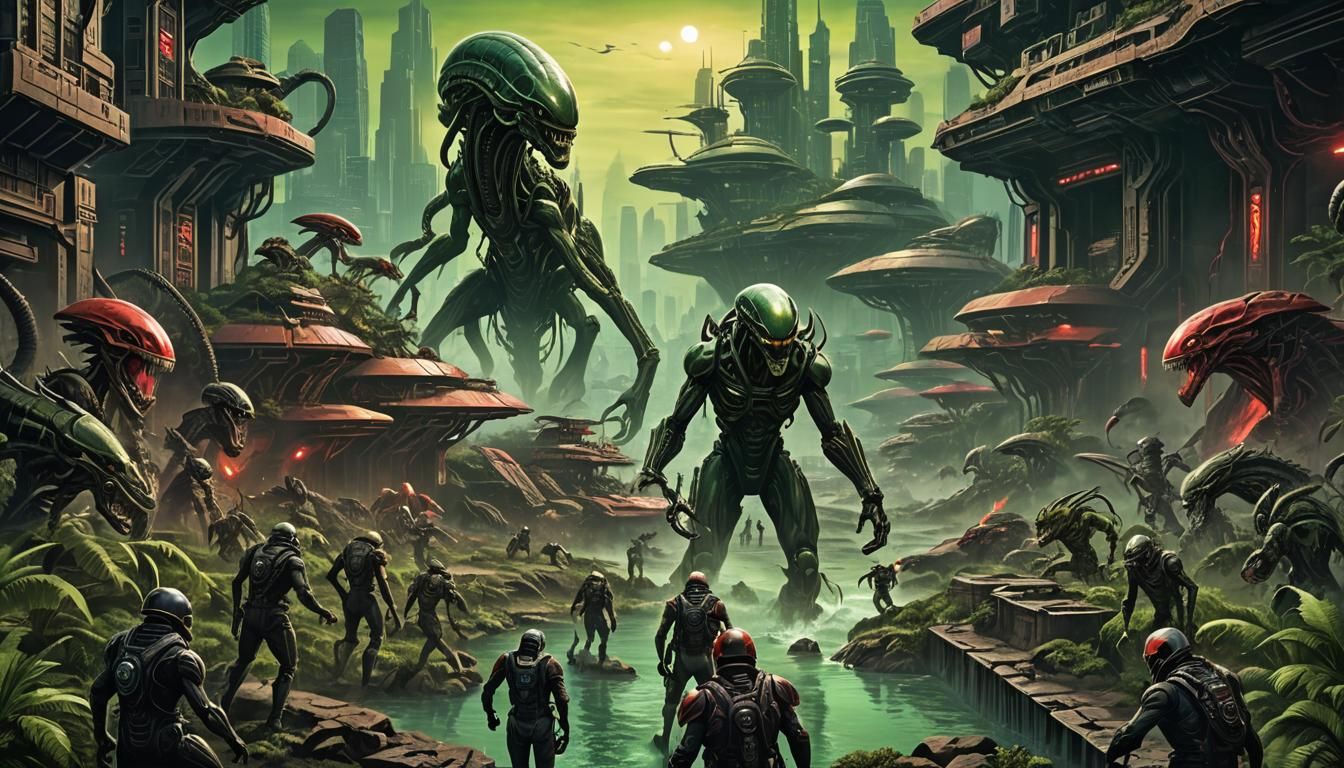 Alien War - AI Generated Artwork - NightCafe Creator