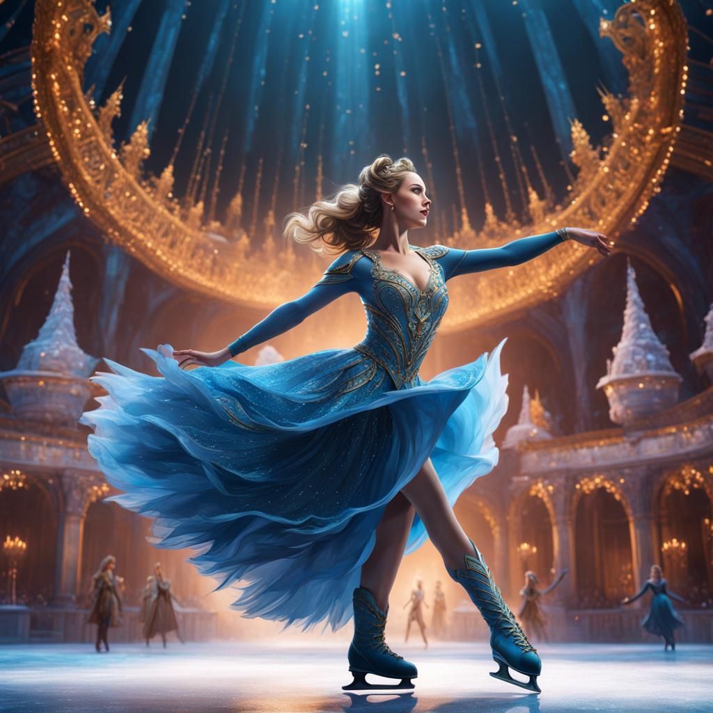 Figure Skating- Dancing on Ice~*~💫💃💫 - AI Generated Artwork - NightCafe ...