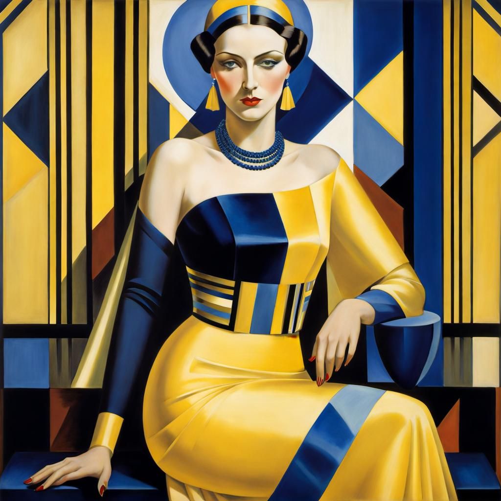 Калина (Kalyna) | 🇺🇦 art deco inspired portrait (Crystal Clear XL) - AI ...