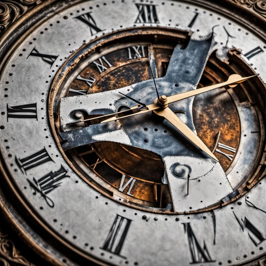 Picasso clock 2 - AI Generated Artwork - NightCafe Creator