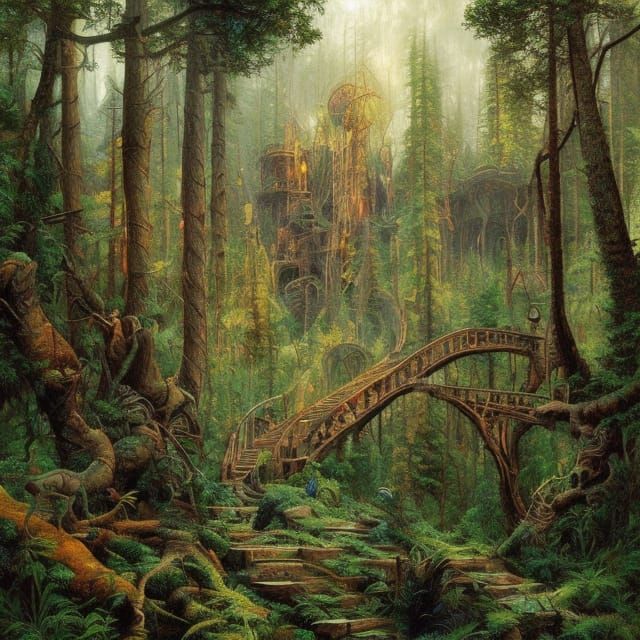 Axonometric isometric forest infographic - AI Generated Artwork ...