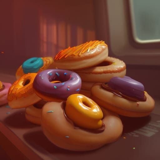 Donuts - AI Generated Artwork - NightCafe Creator