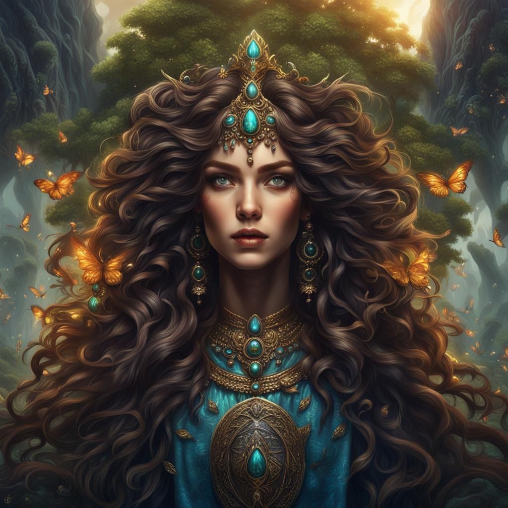 Divine power 81 - Majestic Goddess of Life and Nature in Vib...