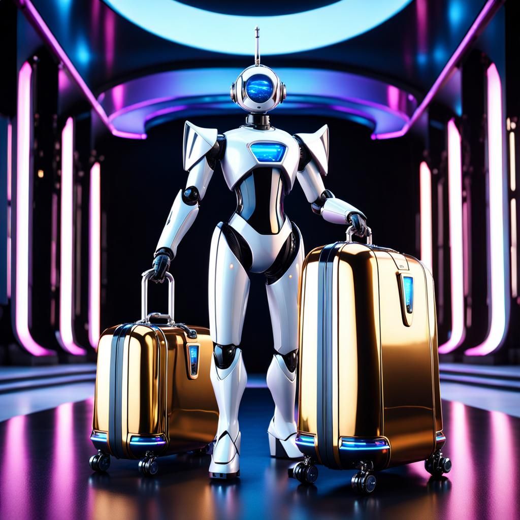 robot valet - Regal Liquid Opal Robot Butler
