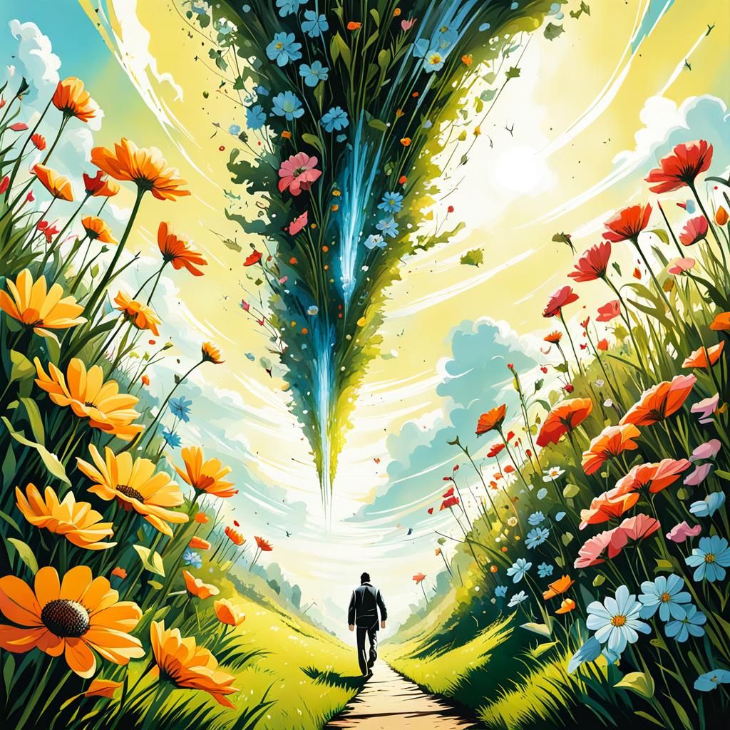 my spring way - AI Generated Artwork - NightCafe Creator