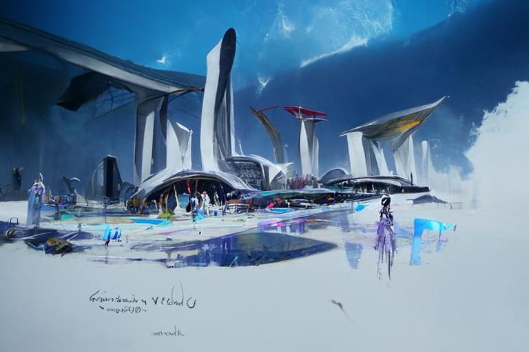 Sci-fi futuristic fantasy collosseum by Alayna Danner Dang My Linh Alyn ...