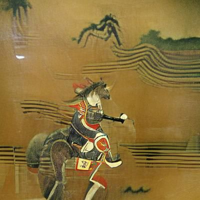 Edo period painting of a warrior on a horse - AI Generated Artwork ...