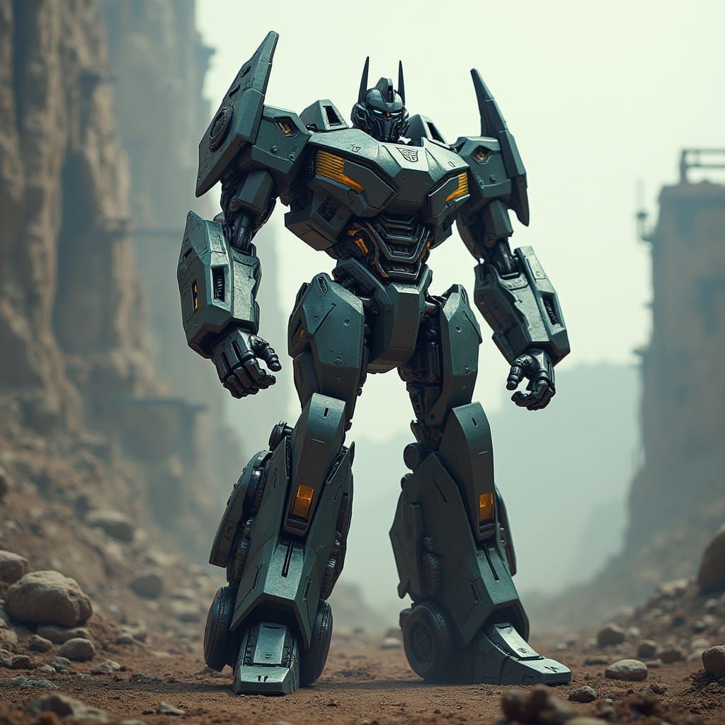 one transformer megatron - Cyberpunk Transformer Megatron in...