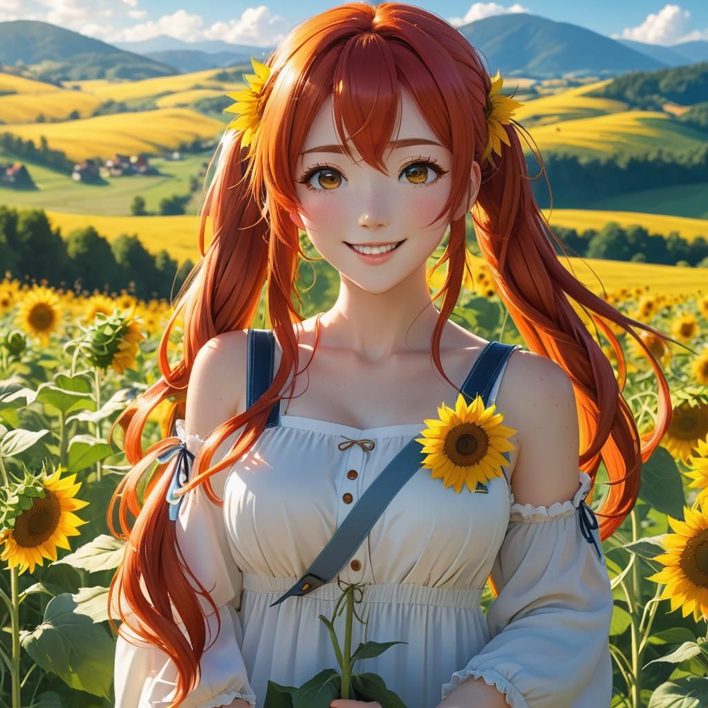 "sunflower smile" - AI Generated Artwork - NightCafe Creator