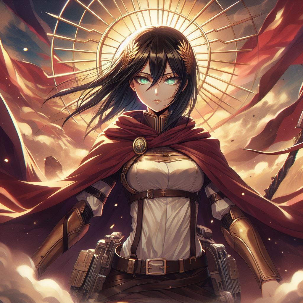 Mikasa as a Goddess of Death and War - AI Generated Artwork - NightCafe ...