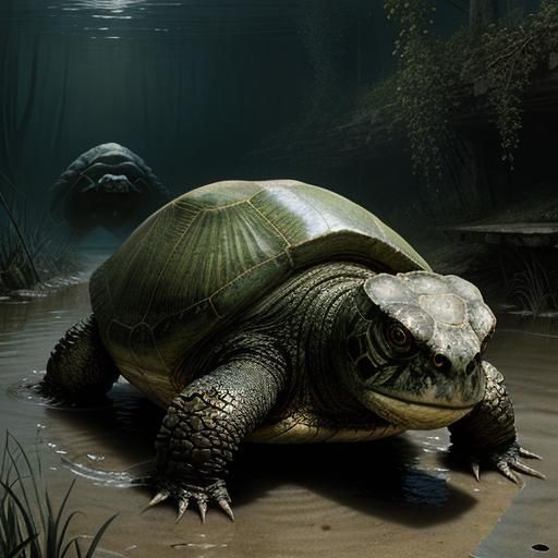 Snapping turtle - AI Generated Artwork - NightCafe Creator