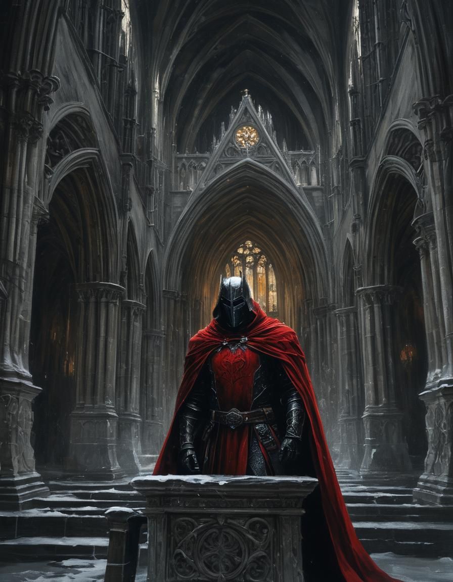 Dead knight in a freezing cathedral - AI Generated Artwork - NightCafe ...