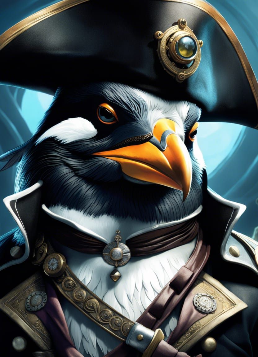 Captain Pengu! - AI Generated Artwork - NightCafe Creator