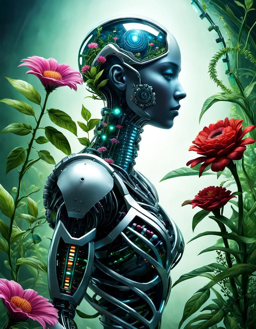 Nature Cyborg - AI Generated Artwork - NightCafe Creator