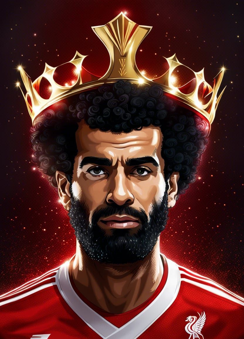 Mo Salah, Egyptian King - AI Generated Artwork - NightCafe Creator