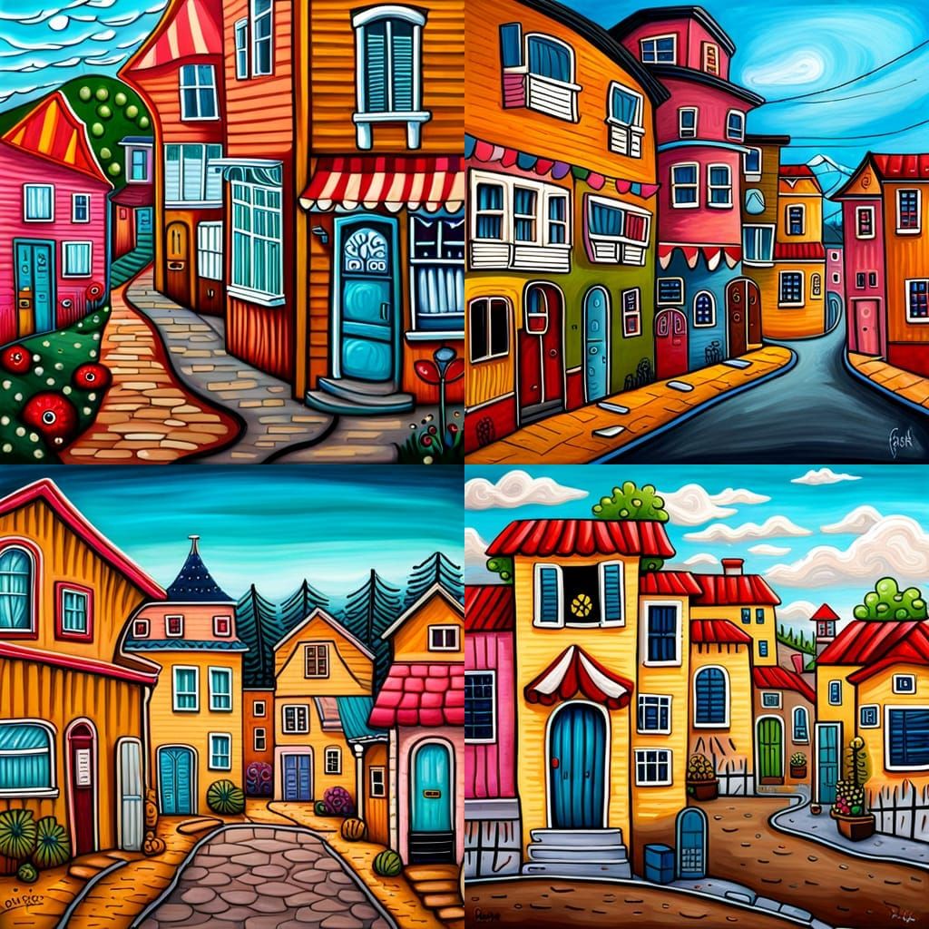 townscape - AI Generated Artwork - NightCafe Creator