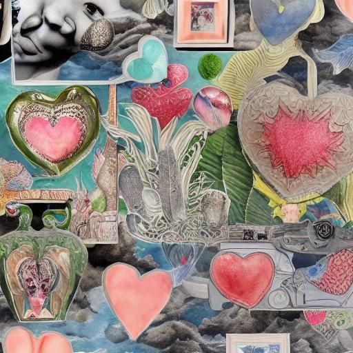 overly detailed photomontage full scene made of overly detailed ...