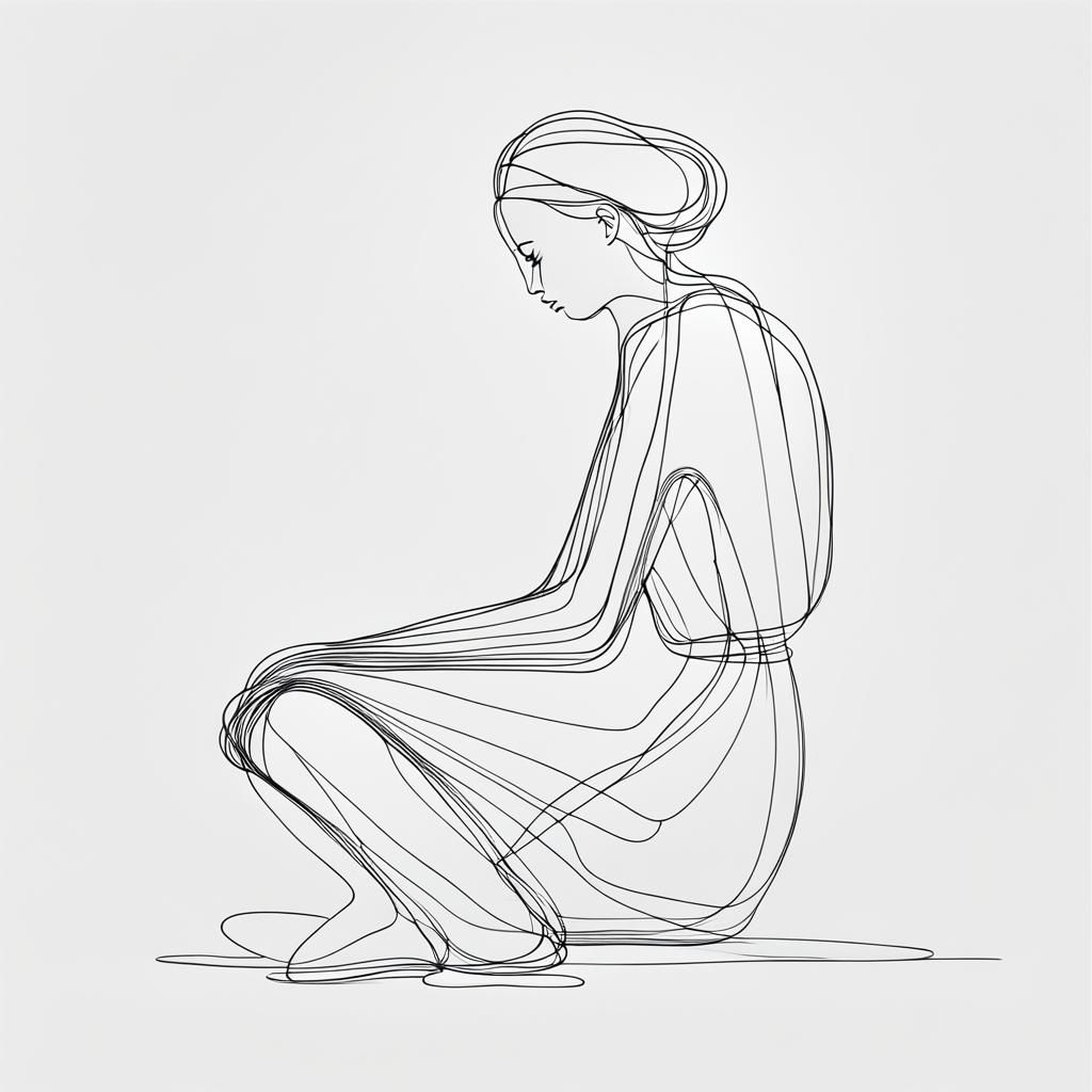 Minimalistic single line art - AI Generated Artwork - NightCafe Creator