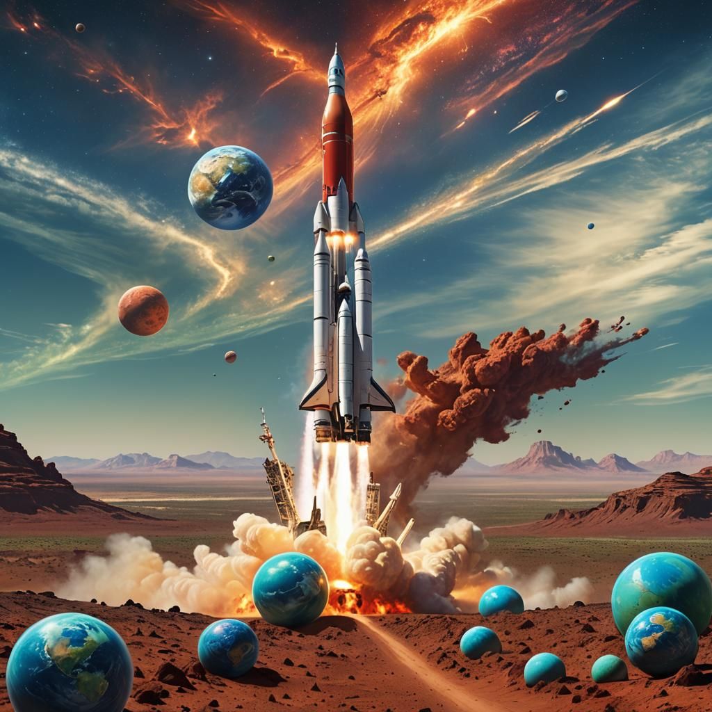 Rocket 1 - AI Generated Artwork - NightCafe Creator